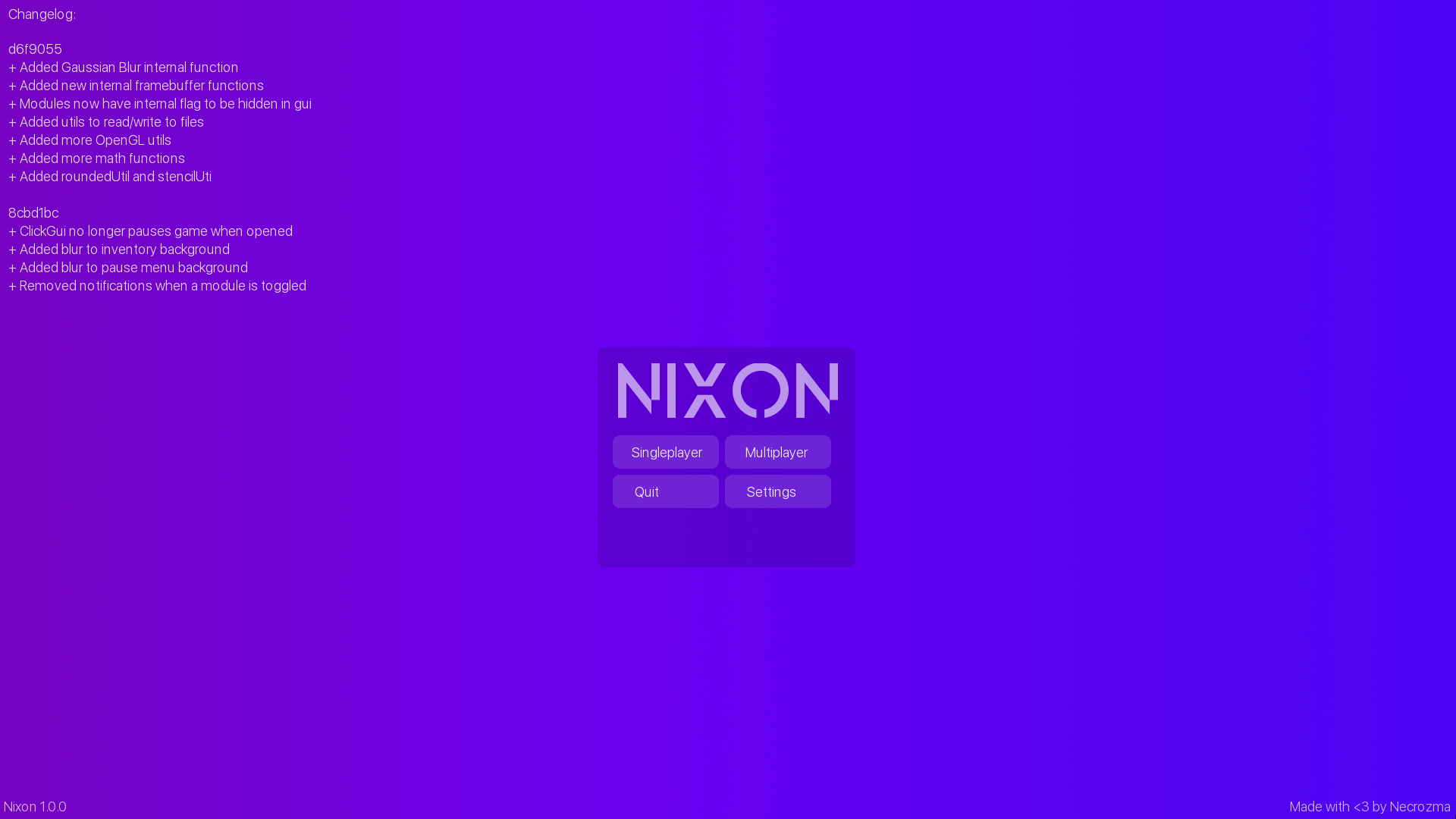 GitHub - TheBozzz34/Nixon: A 1.8.9 Forge client